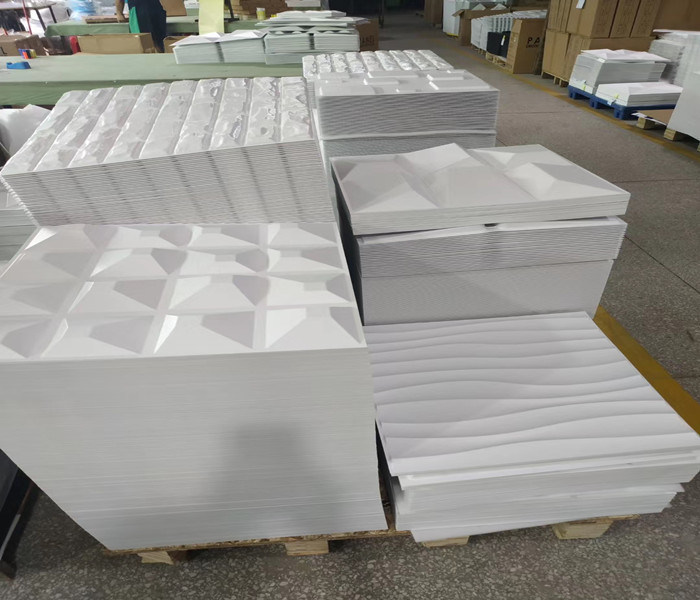 19.7'*19.7' Gold Light Weight 3D PVC Decoration Wall Panel For Company ...